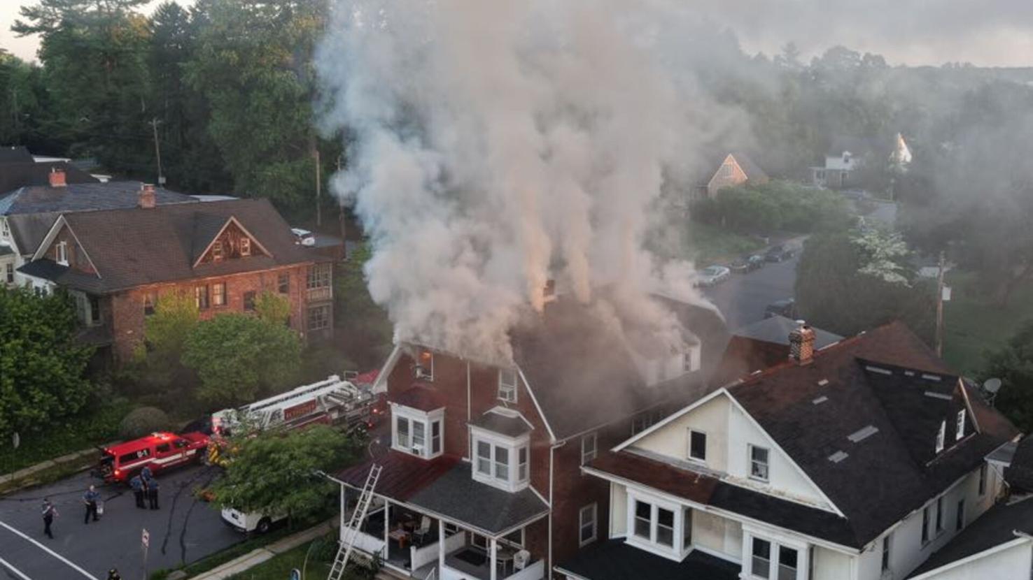 Crews battle 3-alarm fire at Bethlehem home | Bethlehem Area | wfmz.com