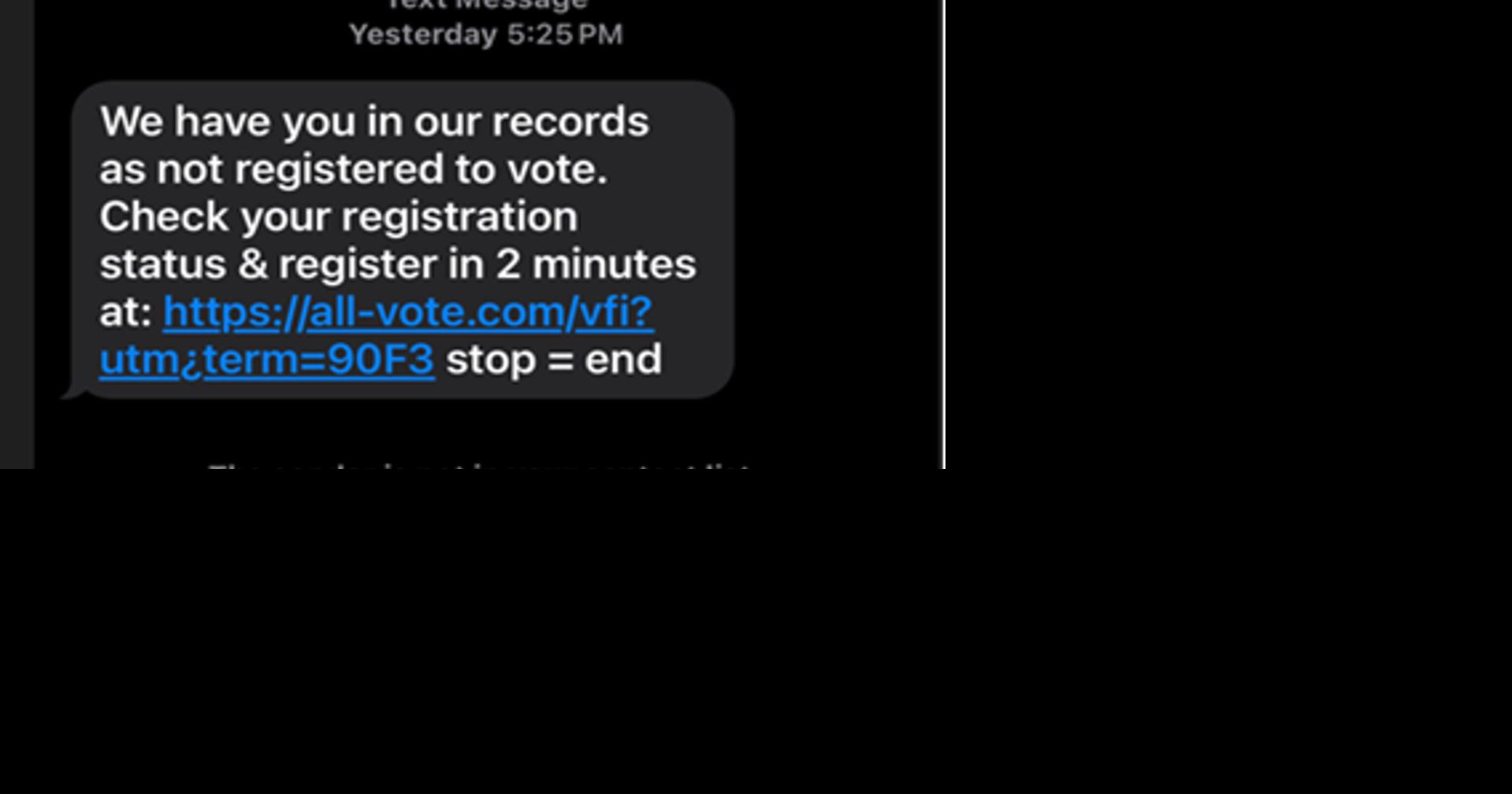 Scam alert: Lehigh County says texts telling people they have voter ...