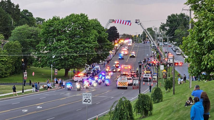Procession honors fallen Central Berks police officer | Berks Regional ...
