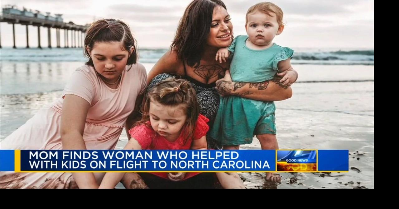 Mom thankful for kindness from stranger during flight with her two ...