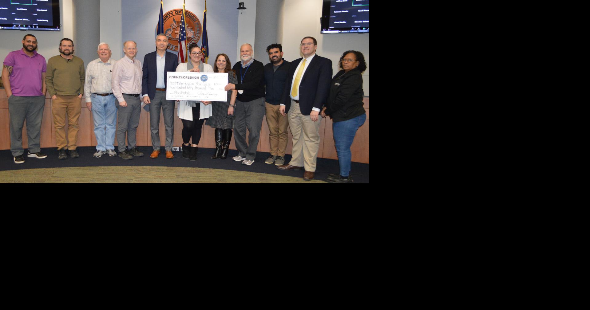 Lehigh County grant to help Miller-Keystone Blood Center purchase new ...
