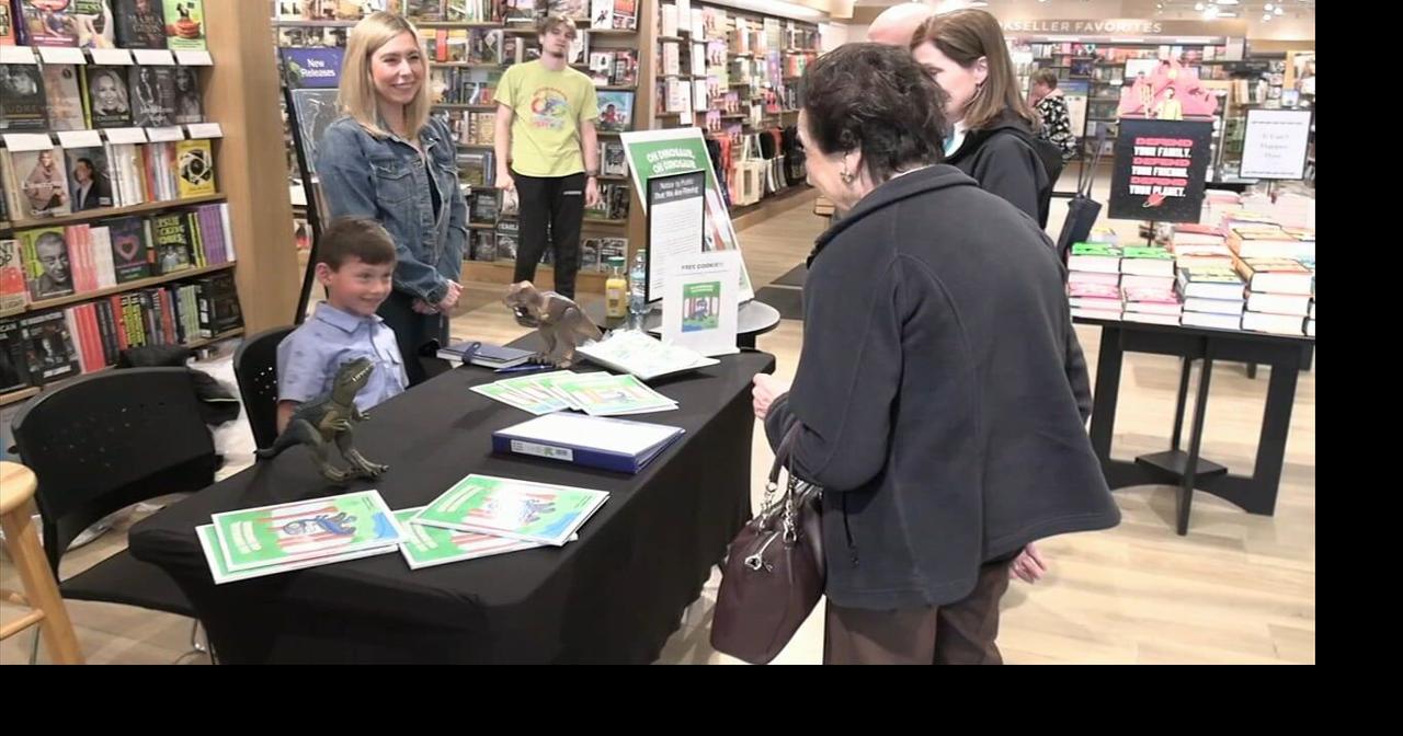 Local 8-year-old author celebrates National Dinosaur Day with first ...
