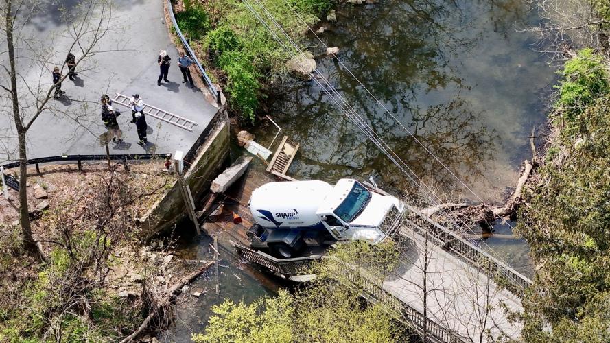 Propane tanker pulled from creek after bridge collapse in Lower ...
