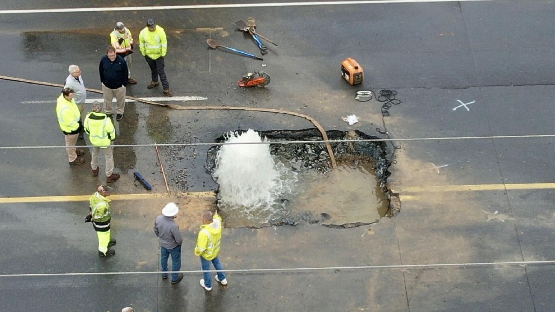Water main break closes road in Bethlehem | Lehigh Valley Regional News ...