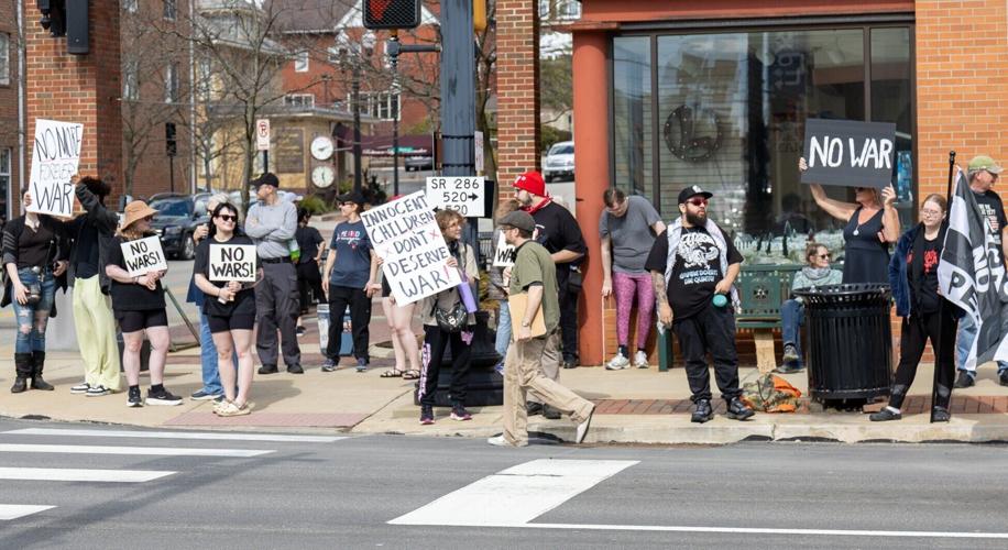Demonstrators stage protest over war in Iran | State | wfmz.com