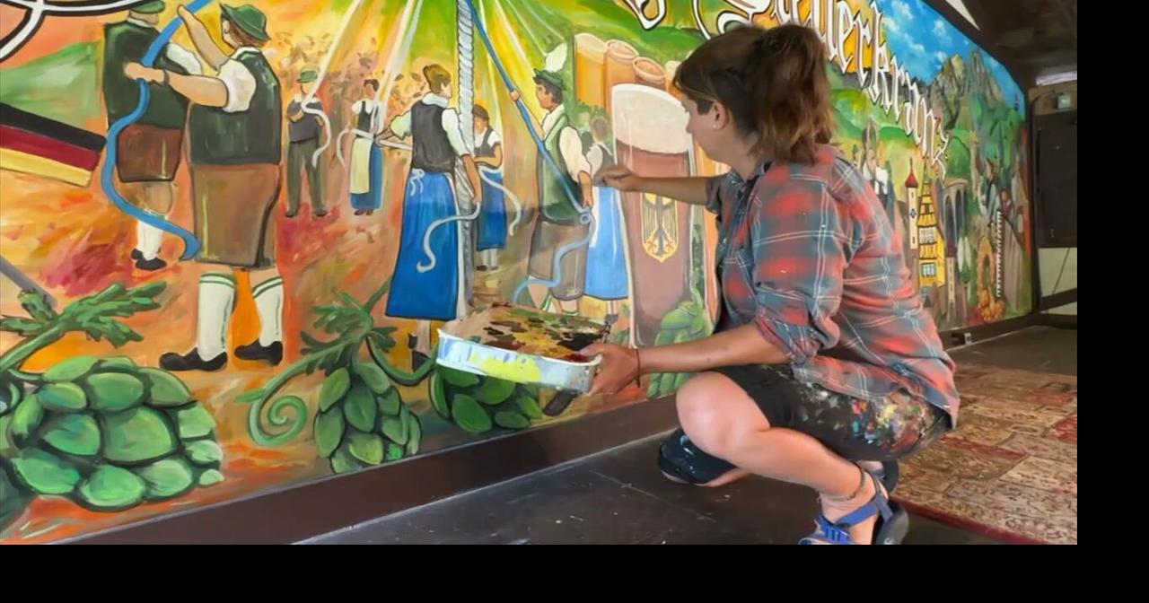Local Artist Creates Reading Liederkranz Oktoberfest Mural | Reading ...