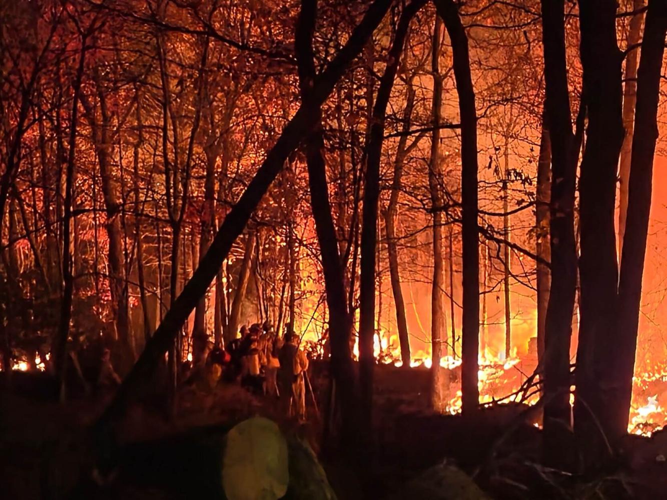 Blue Mountain fire spreads to 150 acres in Lehigh Township ...
