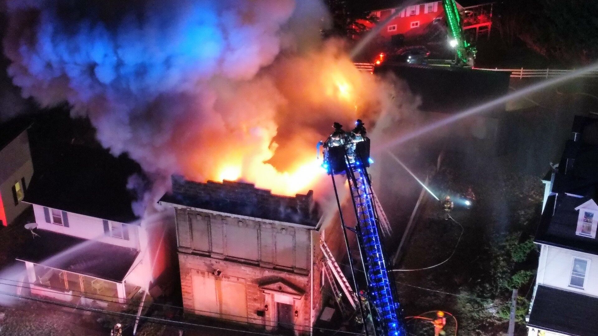 Fire tears through two buildings in Northampton County | Nazareth Area ...