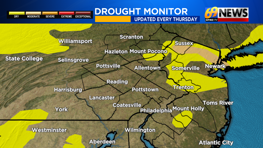Dry and pleasant through midweek then only shot at needed rain Thursday ...