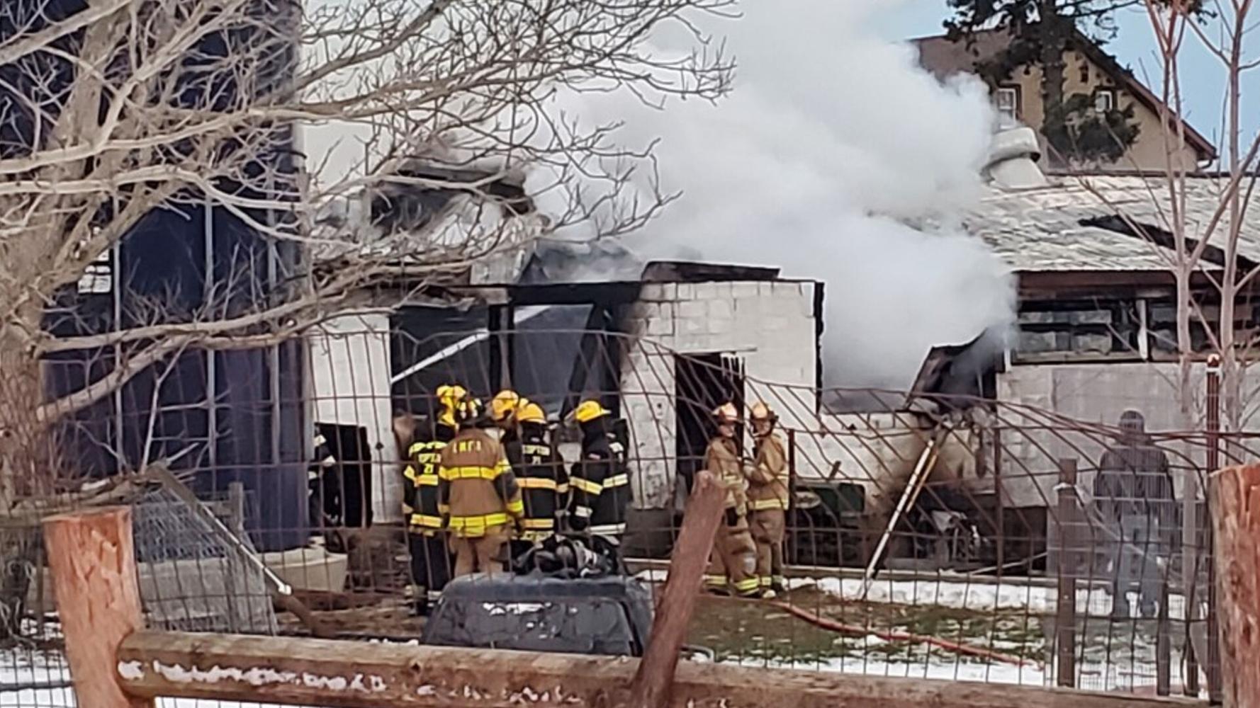 More than 20 fire companies respond to Berks County barn fire | Berks ...