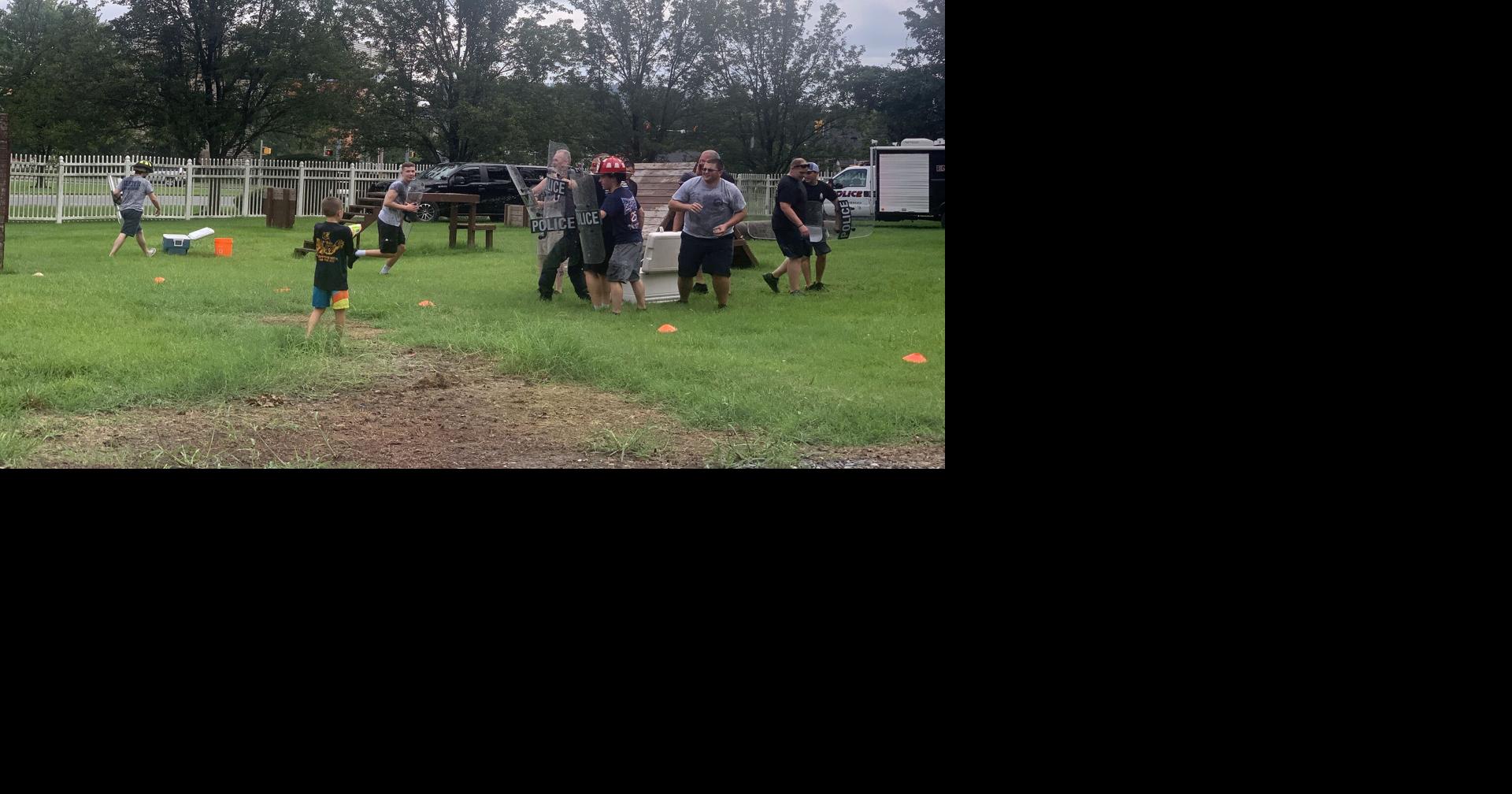 Cub Scouts, first responders have water balloon fight | Berks Regional ...