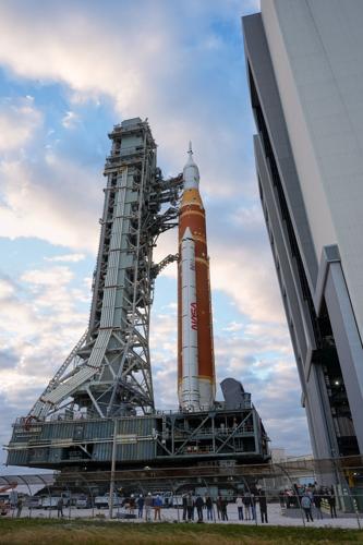 NASA's new moon rocket moves to the pad ahead of astronaut launch as ...