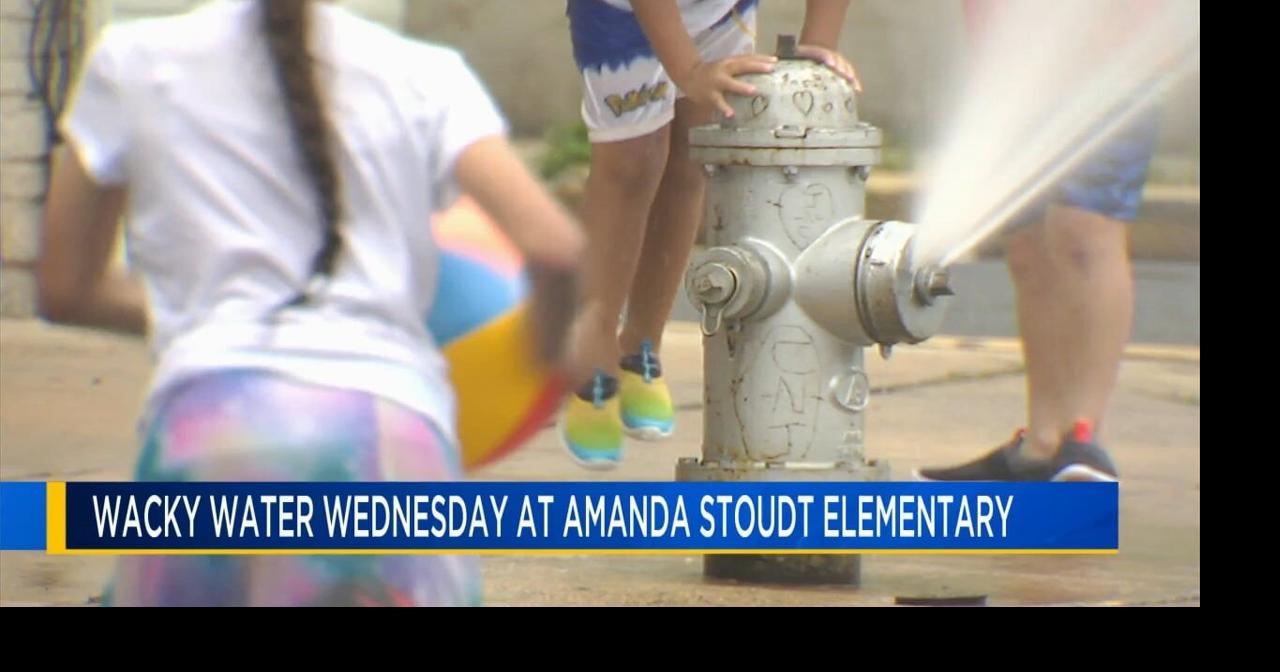 Kids cool off during another Wacky Water Wednesday in Reading ...