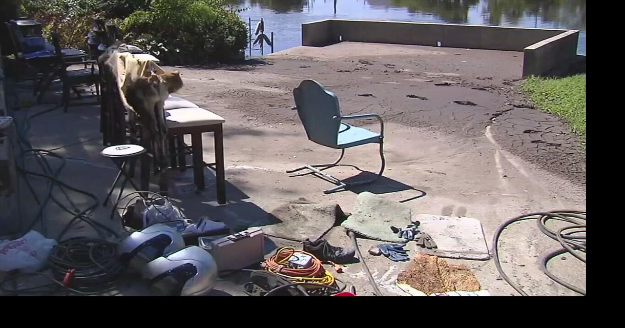 Residents continue storm cleanup efforts at Adams Island in Allentown ...