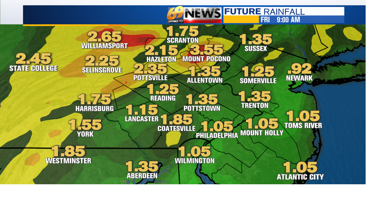 Future Rainfall weather gfx | | wfmz.com