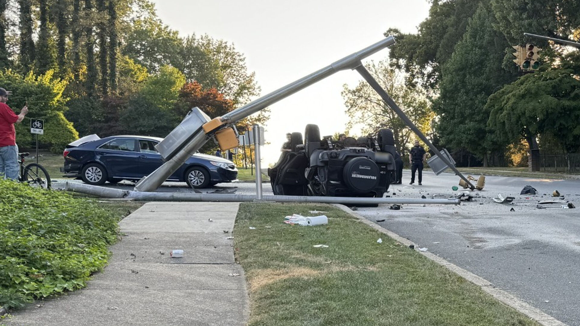 HUMMER overturns in Reading multi-vehicle crash | Berks Regional News ...