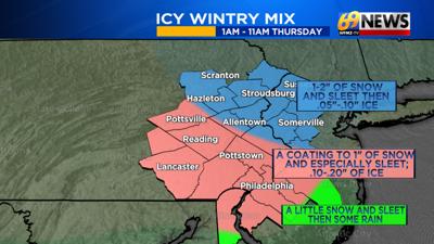 Slick wintry mix will coincide with Thursday morning commute | Weather ...