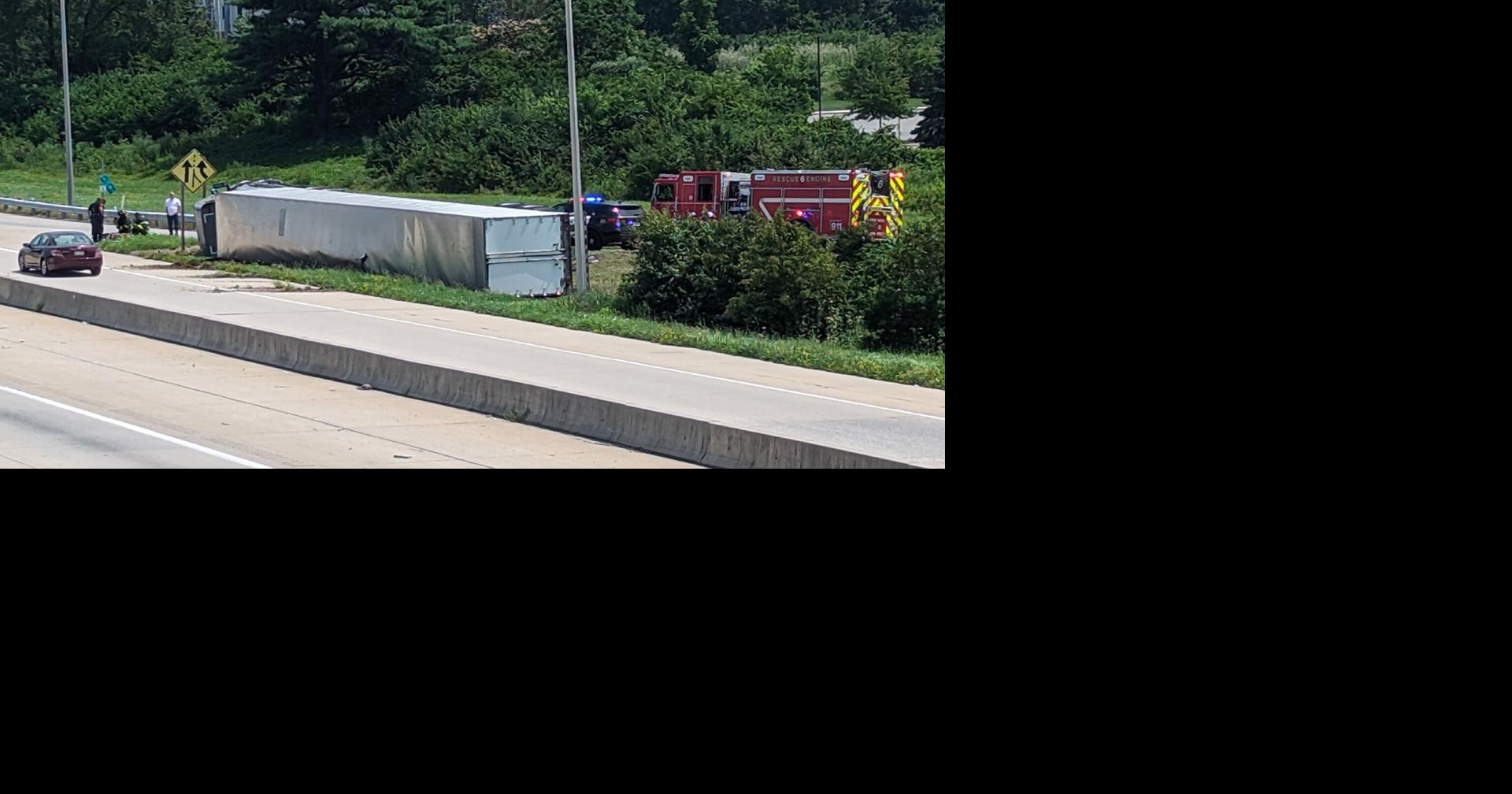 Batteries leak toxic fumes after tractor-trailer overturns on Rt. 378 off ramp, driver charged ...
