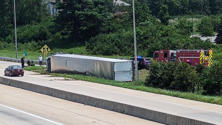 Batteries leak toxic fumes after tractor-trailer overturns on Rt. 378 ...