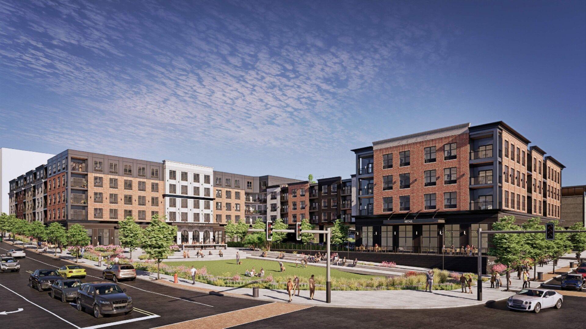 'The Confluence': Revised plans for Easton's new apartment, retail project unveiled | Lehigh ...