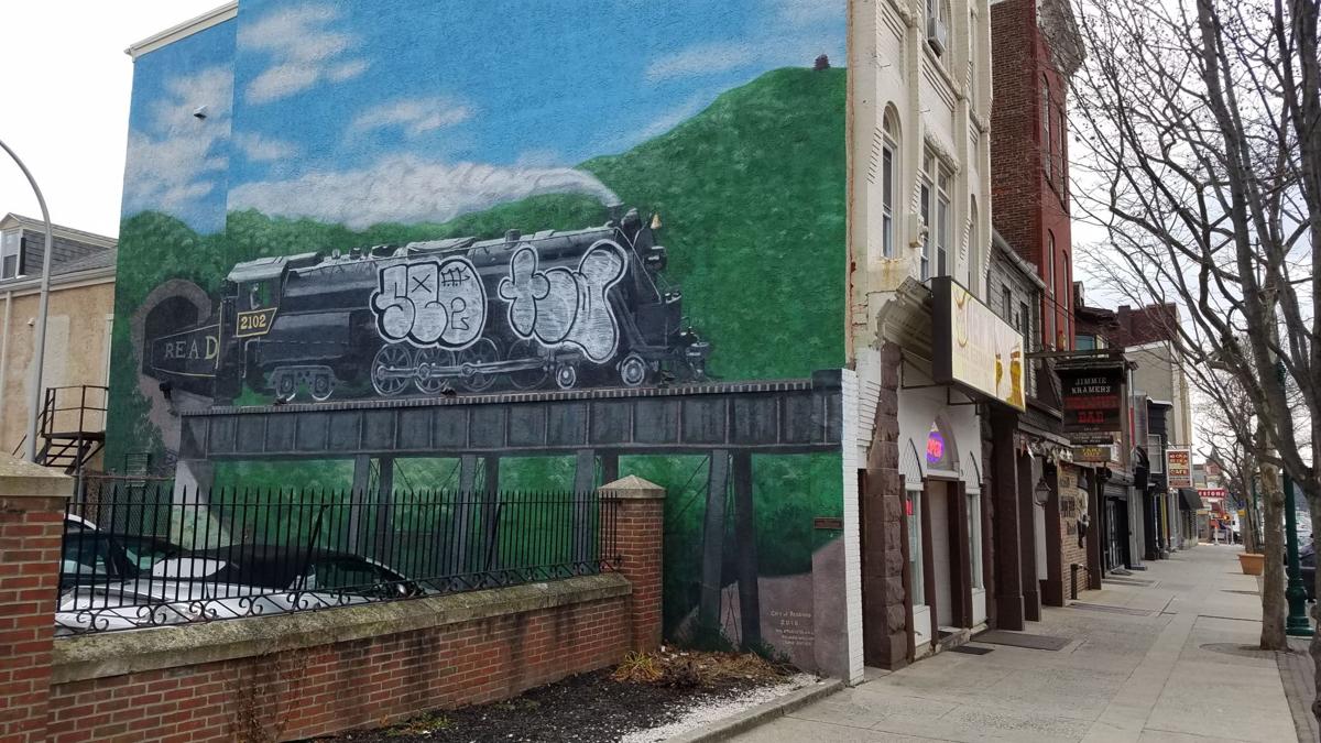 Graffiti scribbled in paint across Reading Railroad mural | Berks ...