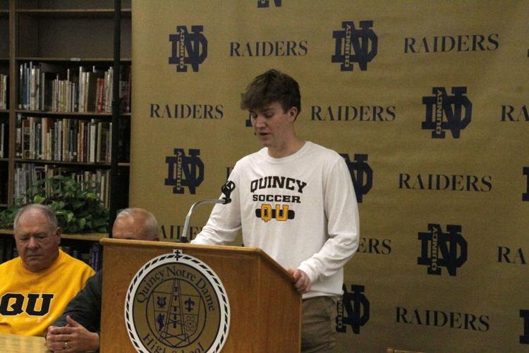 Group of QND athletes make collegiate commitments | Sports | whig.com