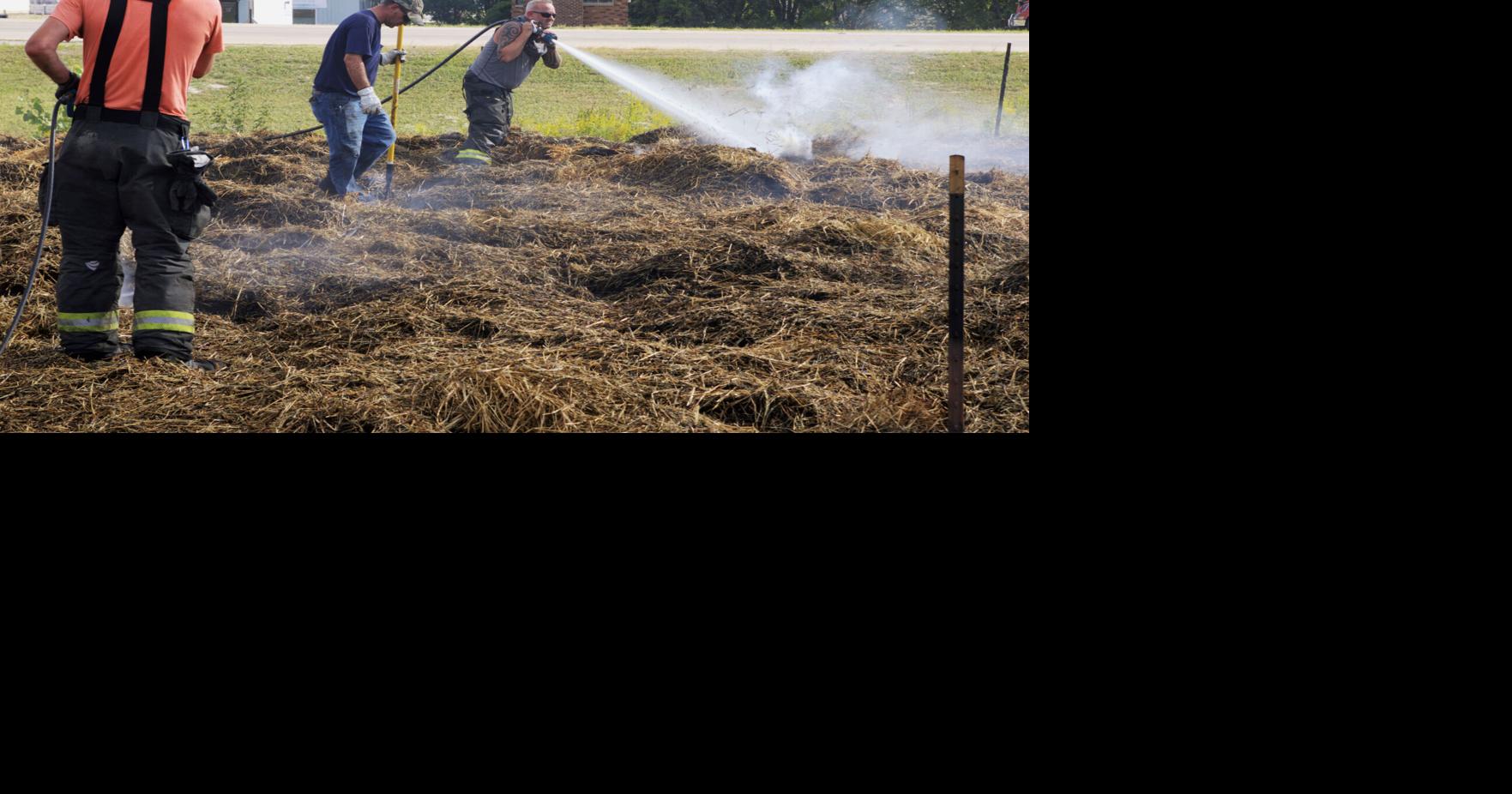 Hay fire in West Quincy keeps firefighters busy Wednesday, Thursday ...