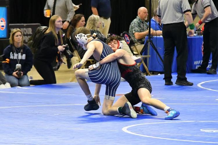 Brown, Brinkley medal for Hannibal at state wrestling meet | Sports ...