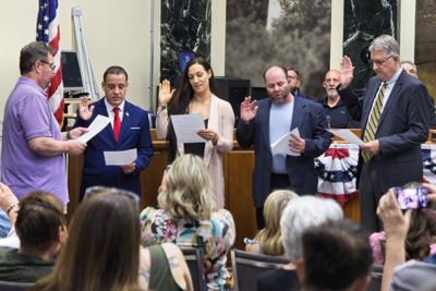New mayor, council members sworn in, new employee insurance plan ...