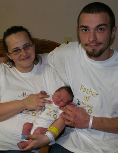 Kristopher Michael Reed first baby born in 2009 at Hannibal Regional ...