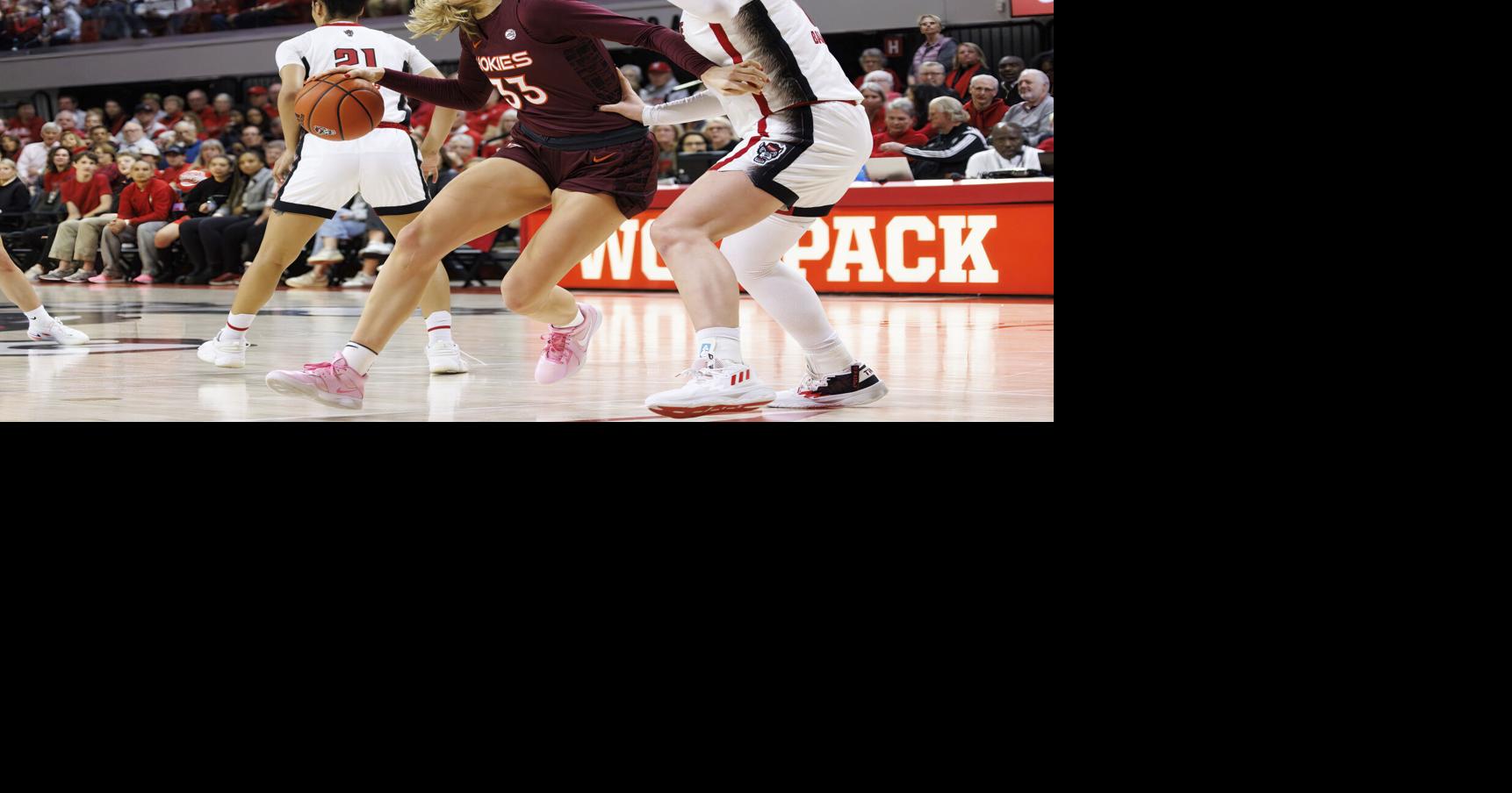 WOMEN'S TOP 25: Kitley scores 25, grabs 13 rebounds, and No. 16 Virginia Tech topples No. 3 NC ...