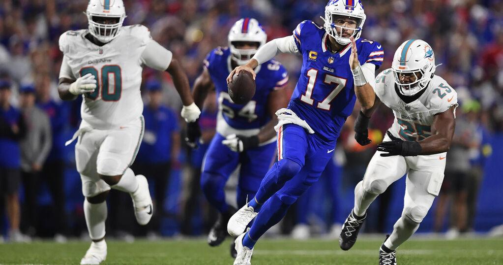 Josh Allen's 3 TD passes and Terrel Bernard's pick secure Bills' win ...
