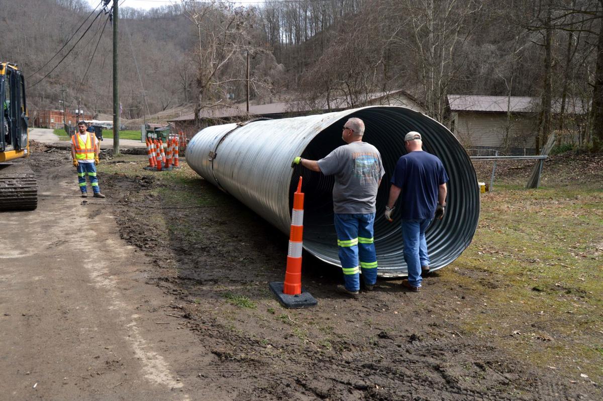 WV DOH replaces large drainpipe near Mingo BOE | News ...