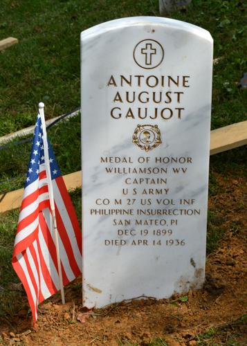 New marker installed for Medal of Honor recipient Antoine Gaujot | News ...