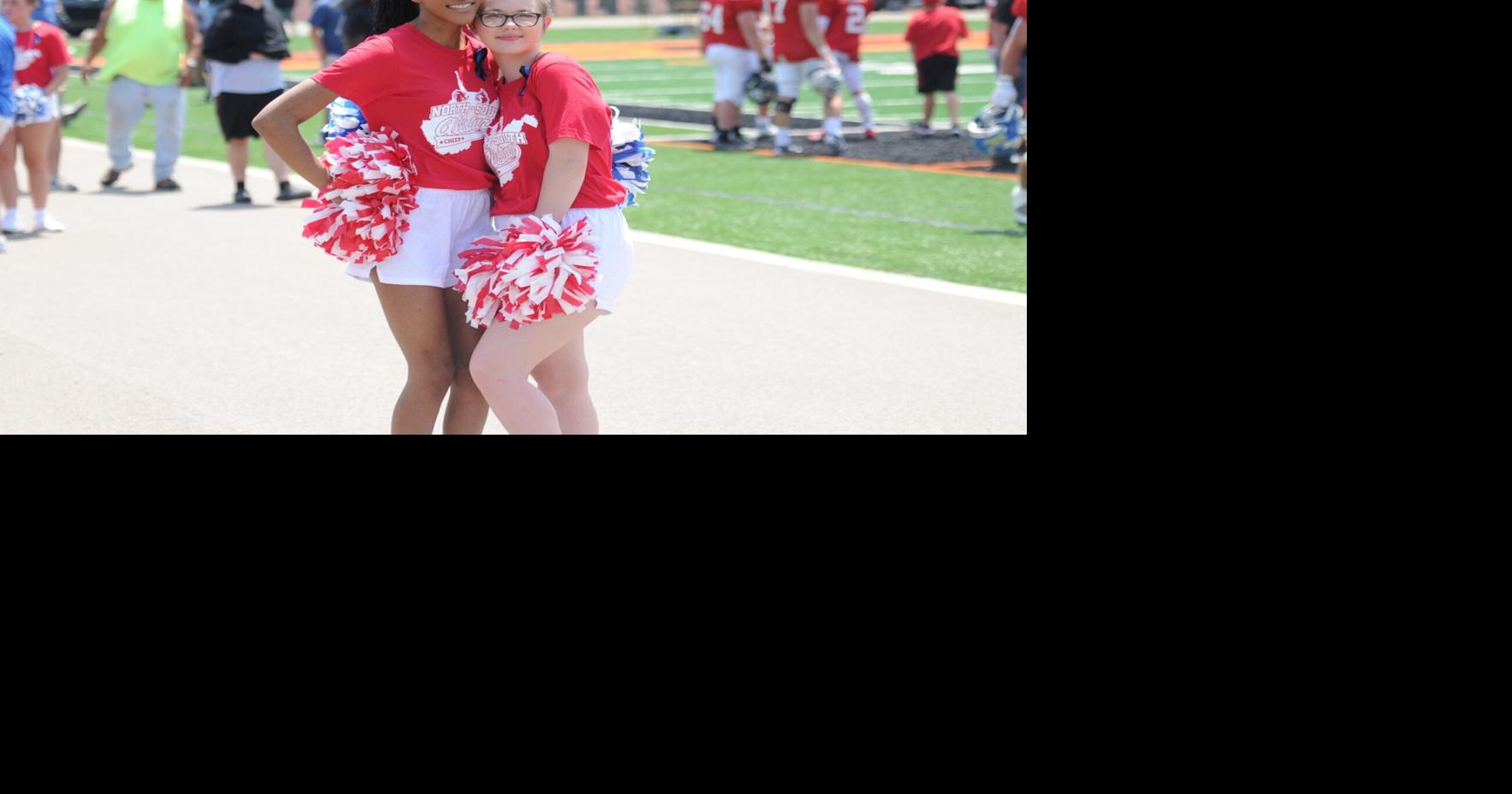 Pair of Mingo Central cheerleaders cheer at North-South game | Sports ...