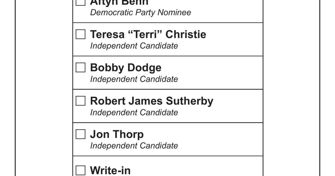 SAMPLE BALLOT • STATE OF TENNESSEE | Public Notices | williamsonherald.com