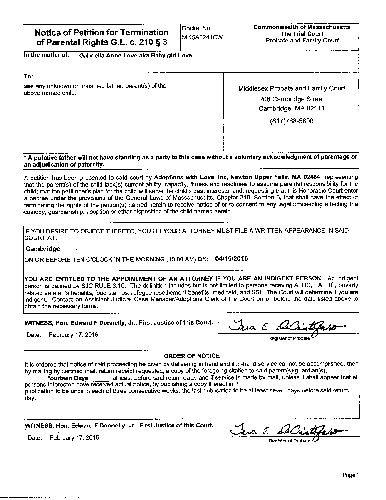 Petition for termination of parental rights Legal Notices williamsonherald