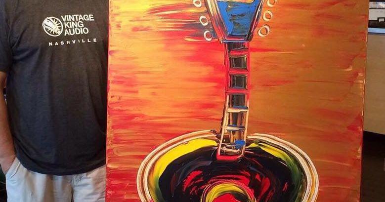 Guitar painter Rob Hendon chosen as Art Show at BA featured artist ...