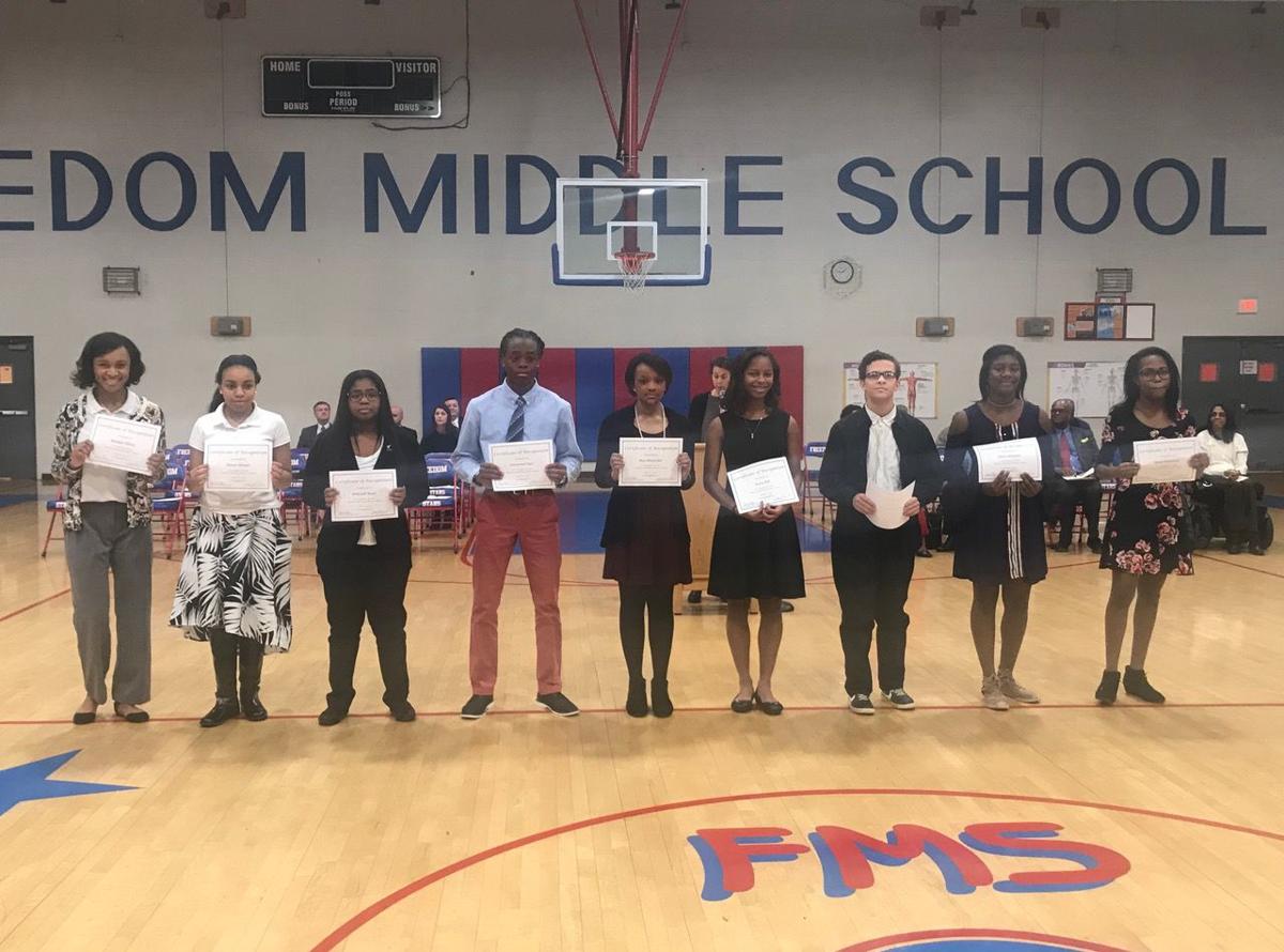 Two honored at Freedom Middle School Booker Awards | Education ...