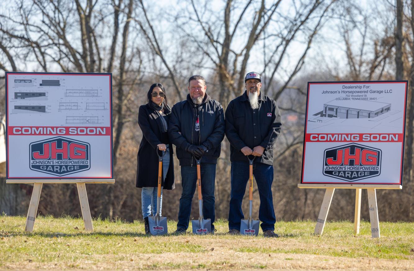 Johnson's Horsepowered Garage breaks ground on classic auto dealership ...