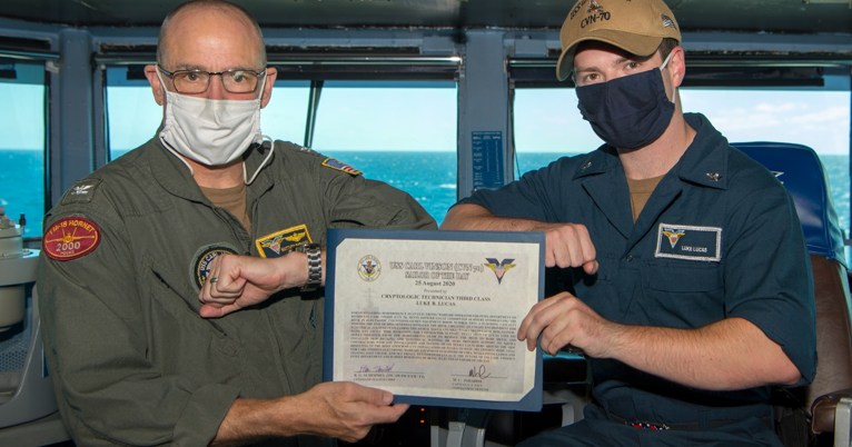 Page High School grad recently named 'Sailor of the Day' aboard USS ...