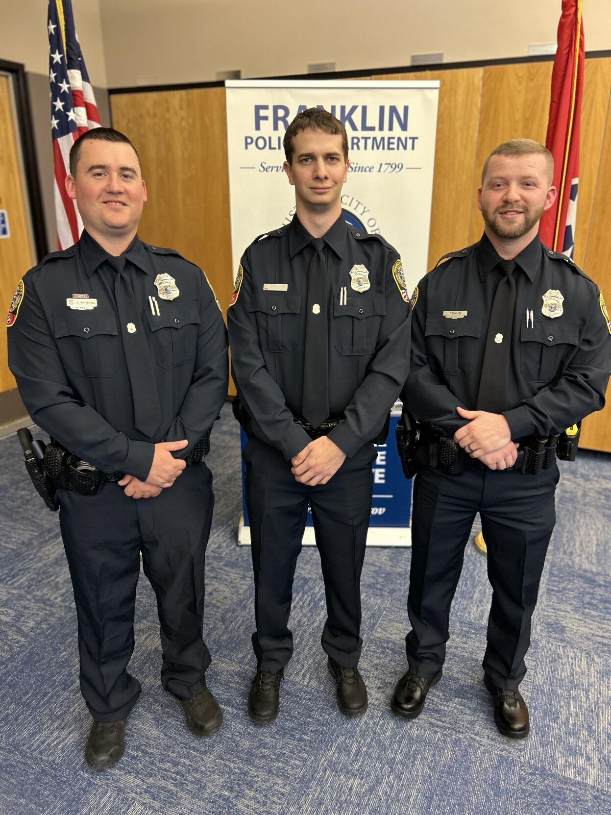 Franklin Police Department swears in new officers | Local News ...