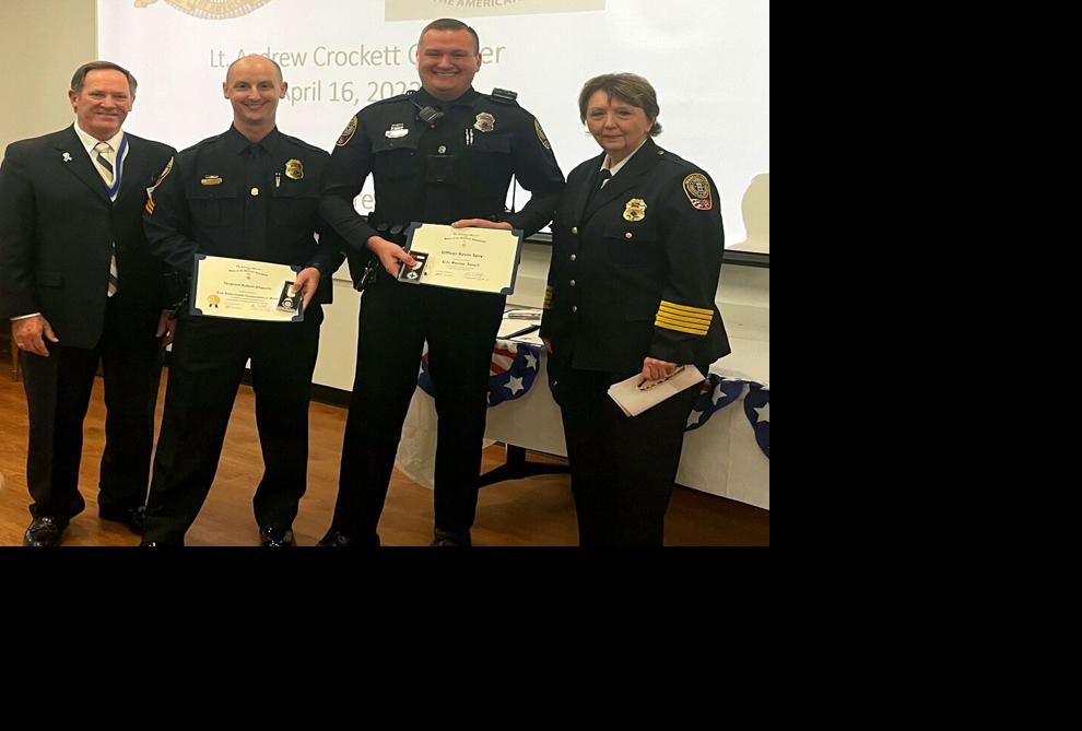 Lt. Andrew Crockett SAR present awards to area first responders | Local News | williamsonherald.com