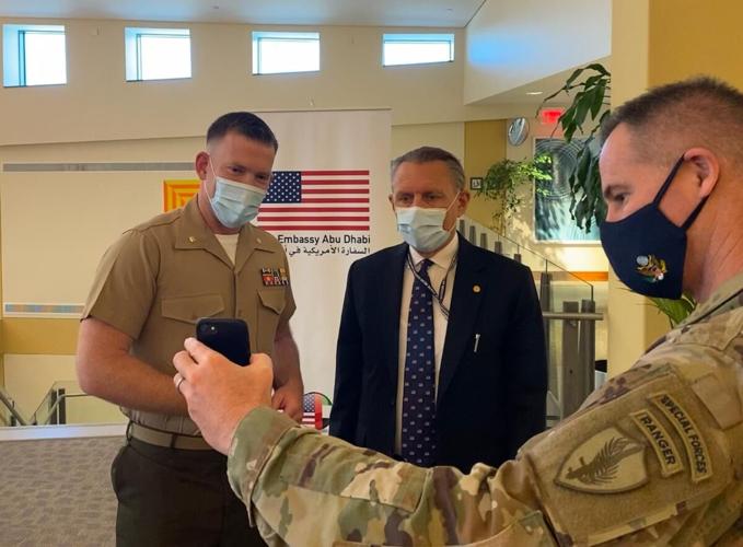 Marine tips hat to Franklin scoutmaster after lifesaving efforts abroad ...