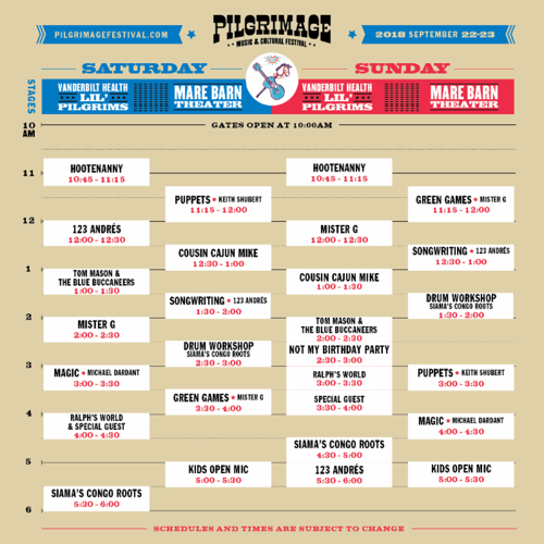 Pilgrimage Fest releases full schedule | Entertainment ...