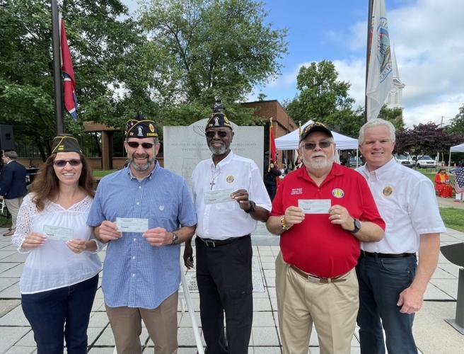 Downtown Franklin Rotary painted the town red, white and blue | WLife ...