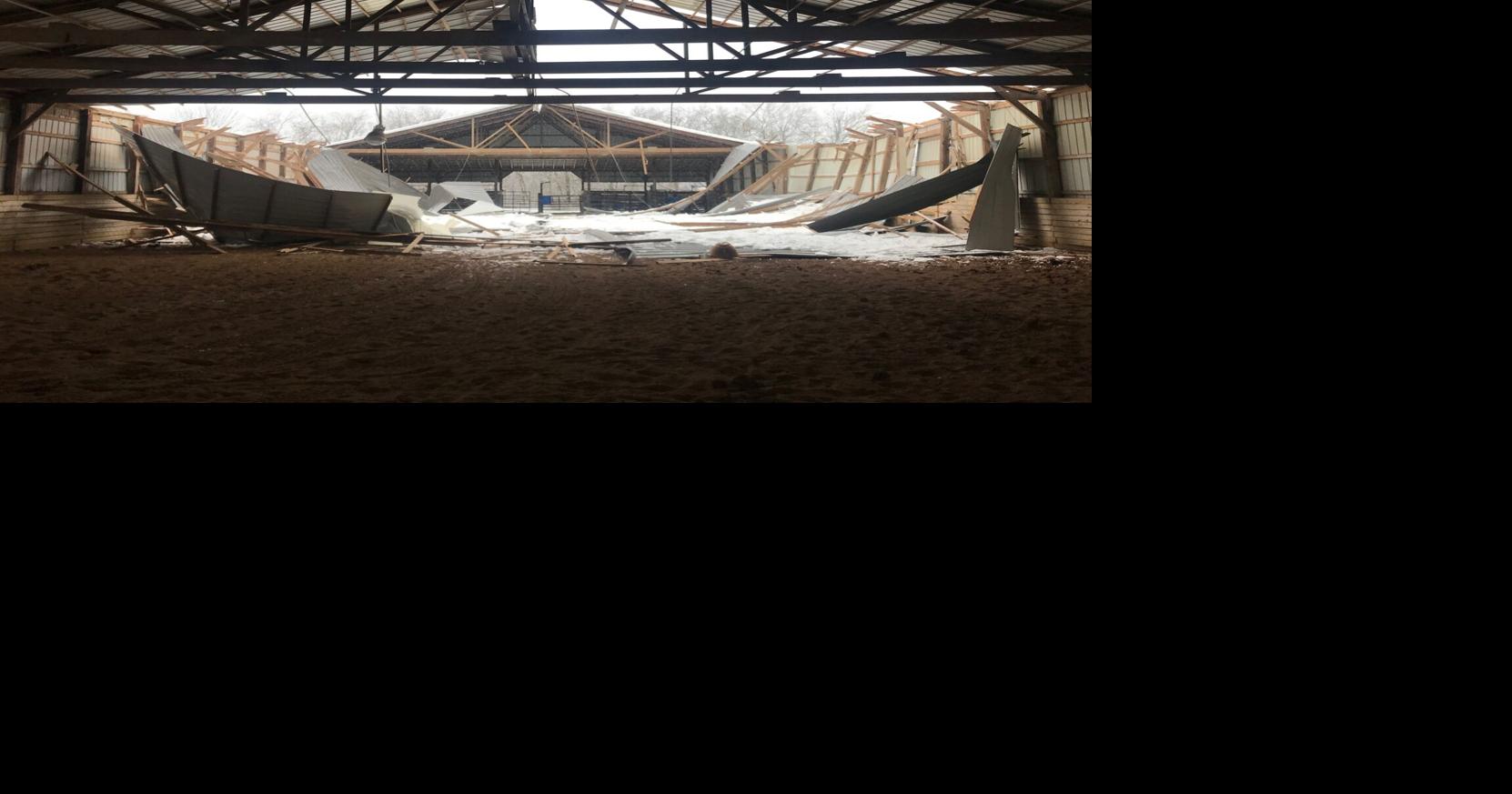 2 local barns collapse due to ice, snow accumulation on roof ...