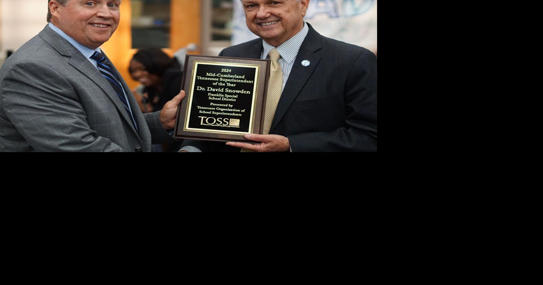 Snowden honored with Superintendent of the Year ring | Education ...