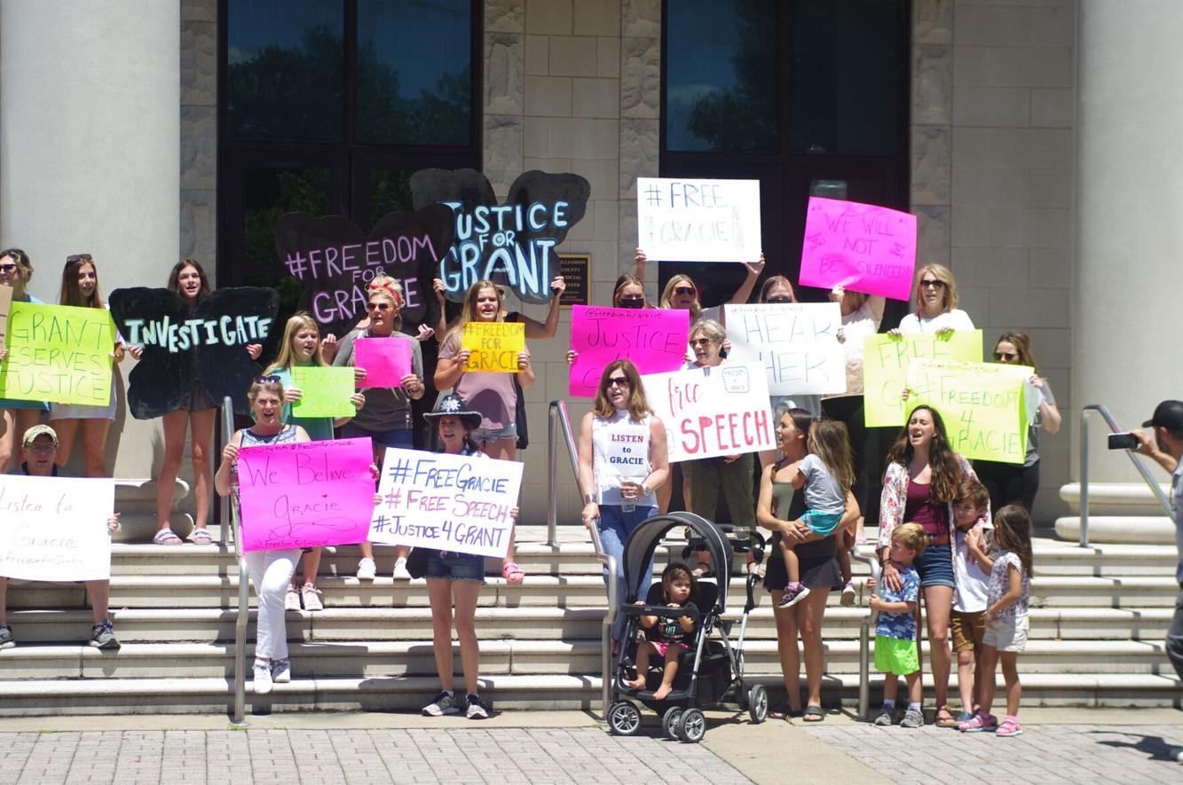Dozens rally in Franklin in support of alleged victim of abuse Gracie ...