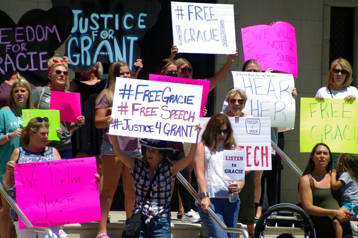 Dozens rally in Franklin in support of alleged victim of abuse Gracie ...